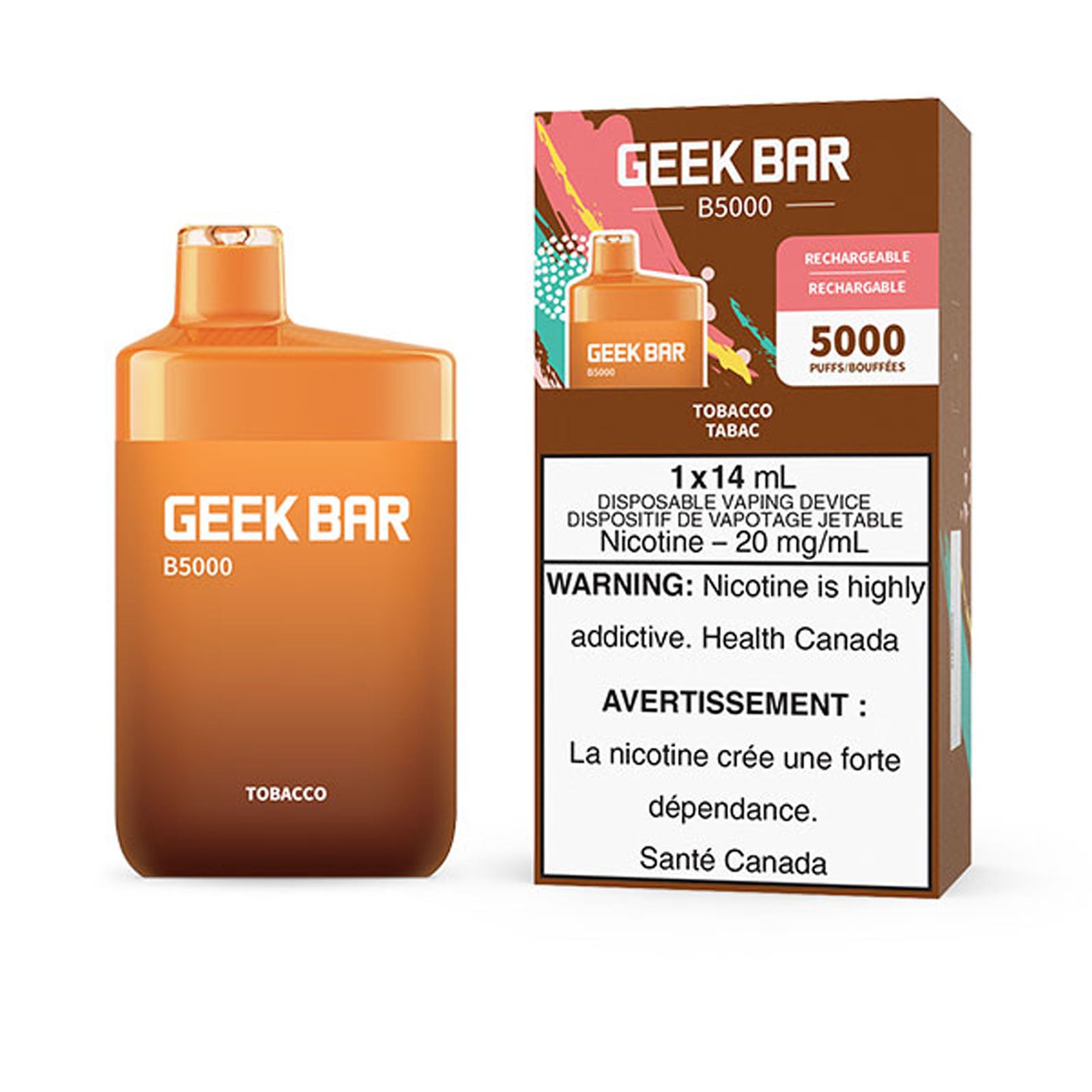 GEEK BAR 5000 TOBACCO Vape City GEEK BAR 5000 TOBACCO Vape City