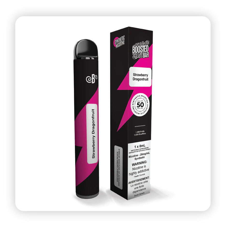 BOOSTED BARS 1500 - STRAWBERRY DRAGONFRUIT – Vape City